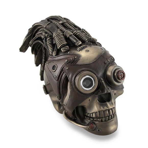 Veronese Design | Art | Bronzed Steampunk Skull Sculptural Industrial ...